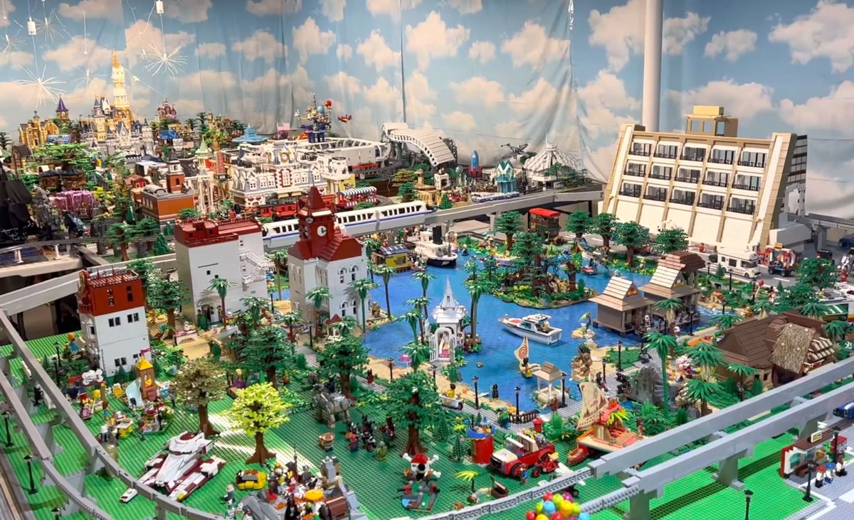 Lego creator builds intricate scale model of Magic Kingdom