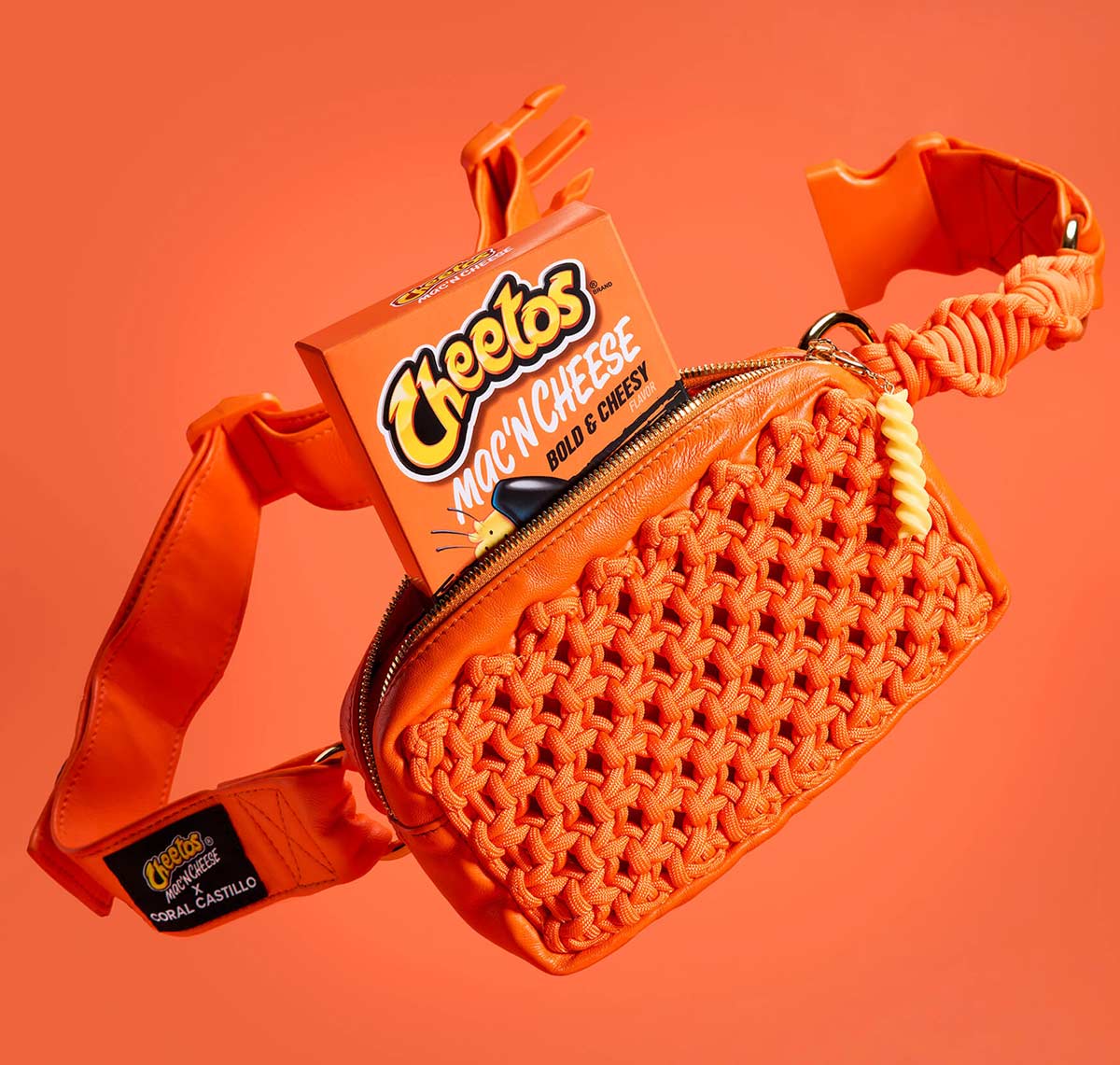 Cheetos MAC'ramé fanny pack and shoe merchandise giveaway