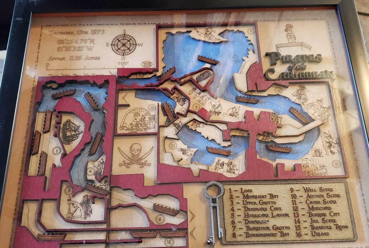 Etsy shop sells detailed 3D Wood Crafted theme park maps
