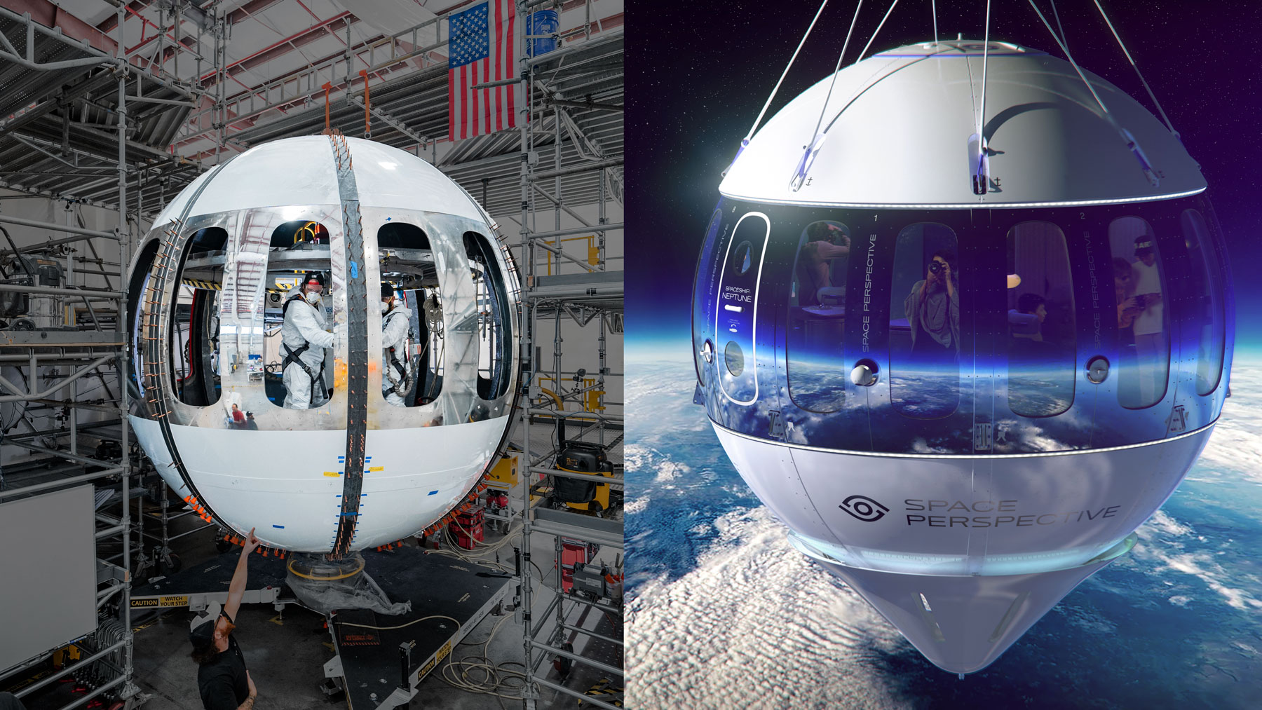Space Balloon Travel in Florida with Space Perspective capsule