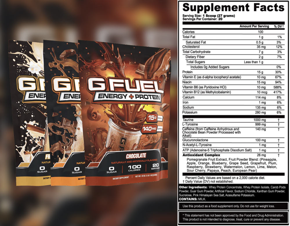 Taste Test: G Fuel new Whey Protein with Caffeine Energy drinks
