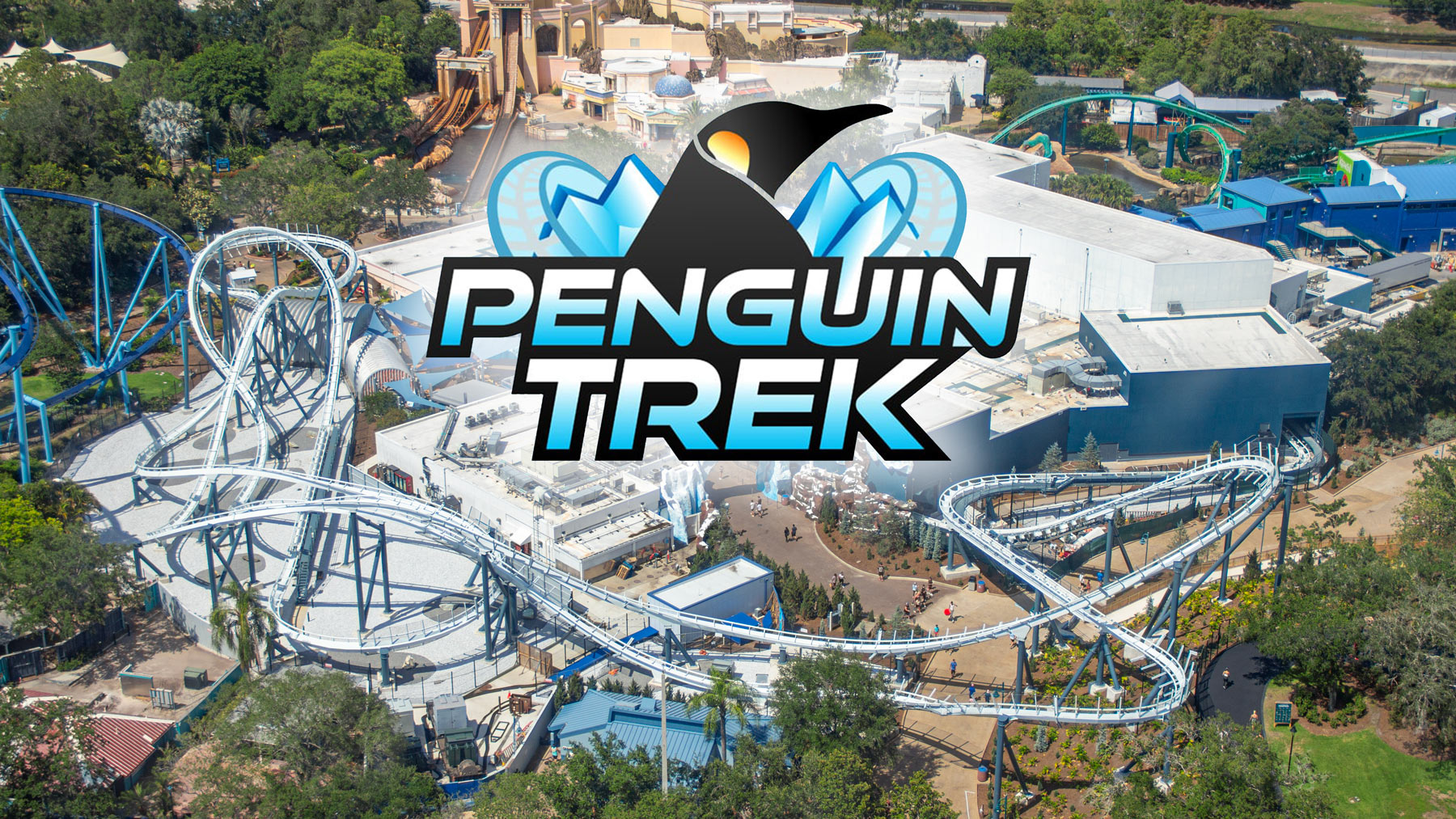 Penguin Trek family coaster & SeaWorld themed hotel experience
