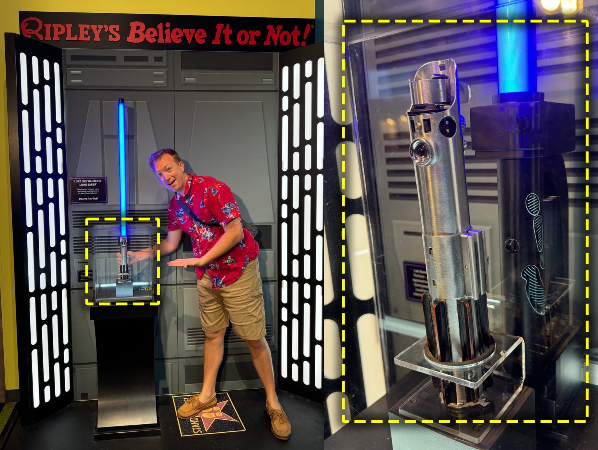 Star Wars Lightsaber & authentic props arrive at Ripley's in Orlando